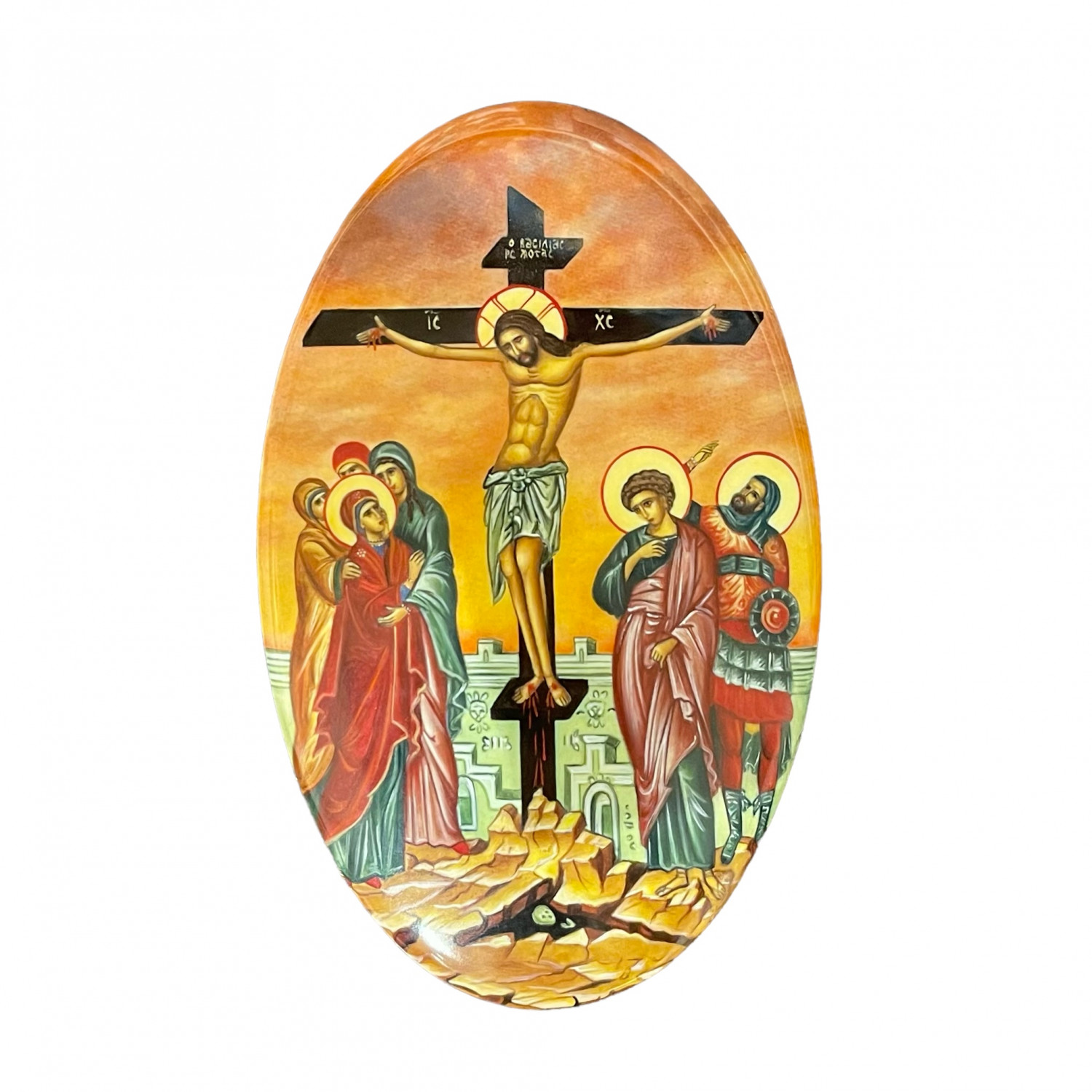 Crucifixion hand illuminated icon